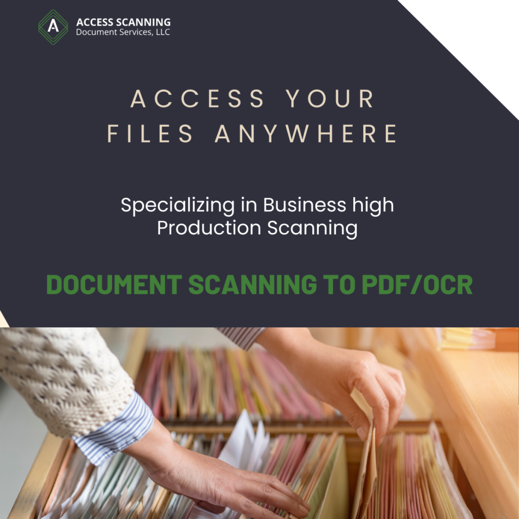 Document Scanning Service | Digitizing Services | Access Scanning